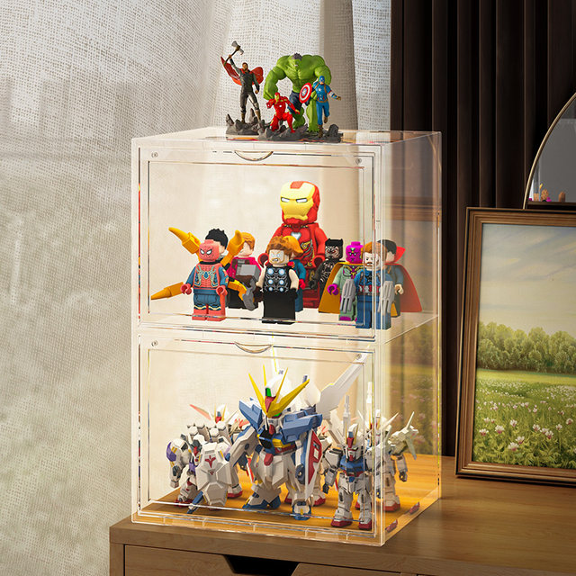 Figure display box, suitable for Lego dust-proof storage building ...