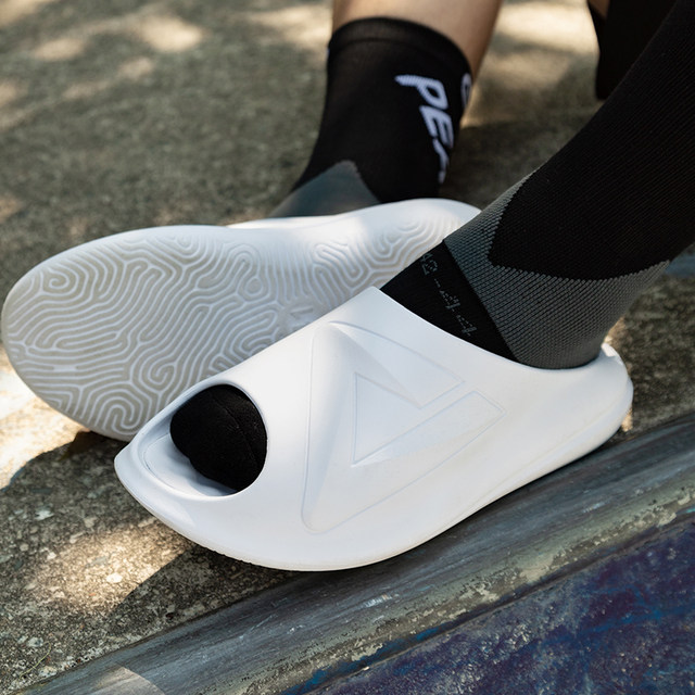 Peaky small fat slippers new summer white men's shoes beach shoes non ...