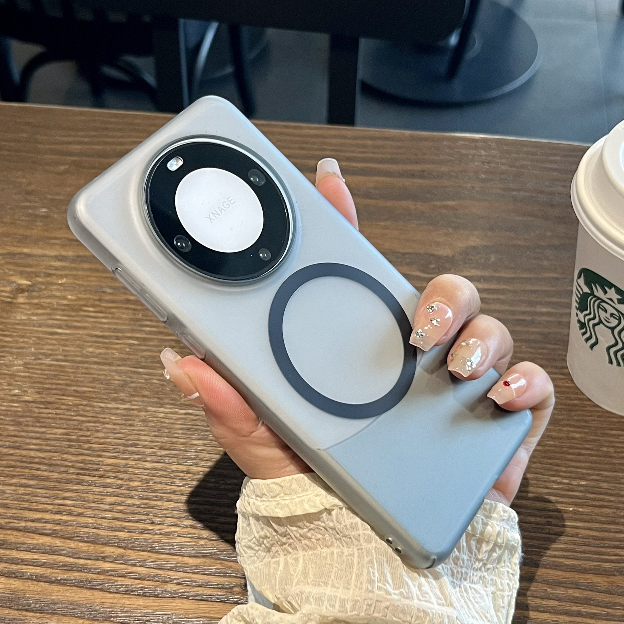 Suitable for Huawei mate60pro frosted magnetic charging mobile phone ...