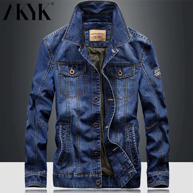 Classic Autumn and Winter Denim Jackets Men's Loose Large Size Clothes ...