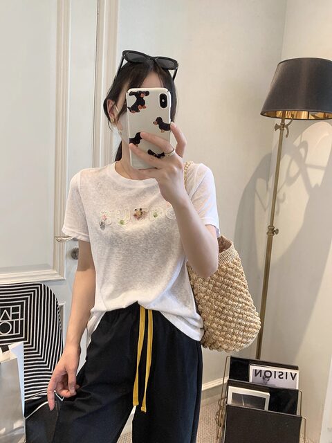Short-sleeved T-shirt for women 2025 new spring and summer women's ...