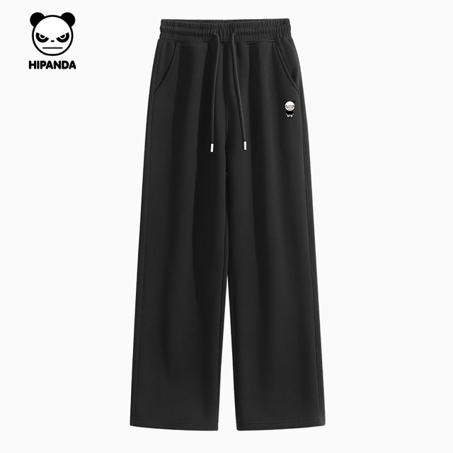 Hipanda hello panda trendy brand straight wide-leg pants for men 2024 autumn drape slimming and ...