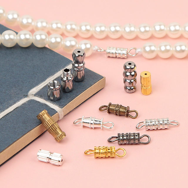 DIY accessories bracelet tower buckle joint pearl buckle necklace ...