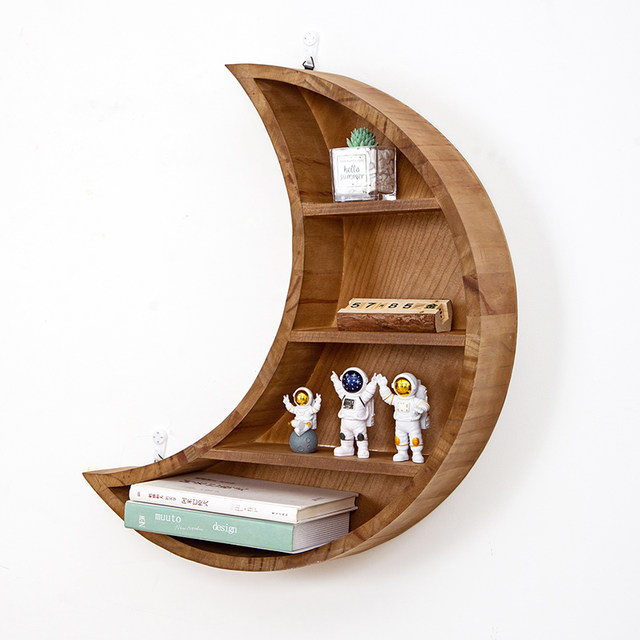 Wall -mounted Bogu Hanging wall solid wood new Chinese tea rack Duobao ...