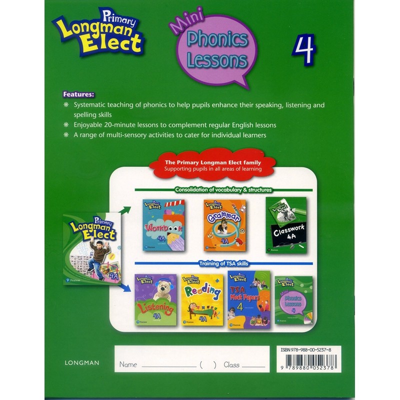 Pearson Longman Elect Mini Phonics Lessons 4 - Livro Didático de Inglês