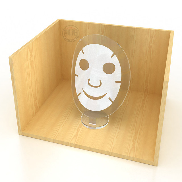 Facial mask display stand, acrylic removable curved face display stand ...
