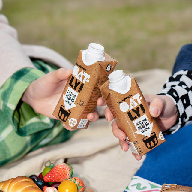 OATLY Oatmeal Chocolate Flavor Oat Milk 250ML*18 Whole Box Plant Protein Drink Breakfast Milk 0 ...