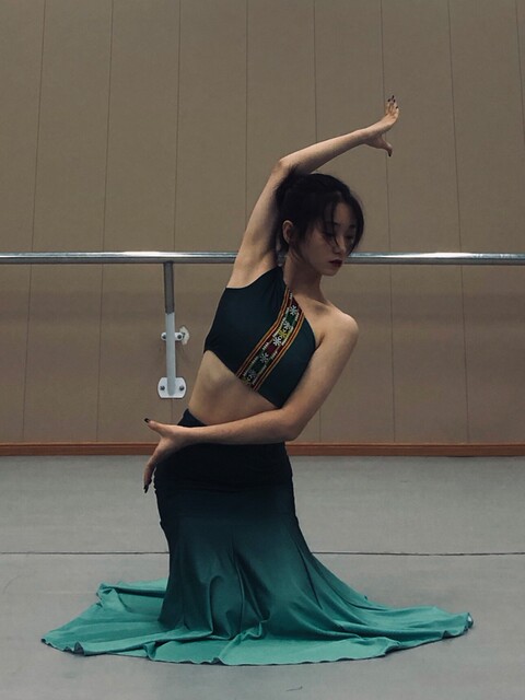 Dai dance clothing Dai dance skirt peacock dancer art test children's ...