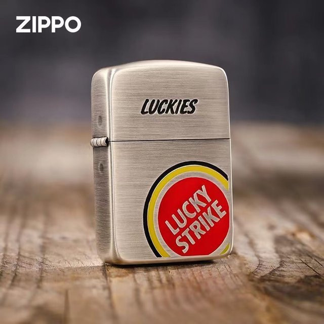 Zippo lighter genuine 1941 replica smoked silver filled paint lucky ...