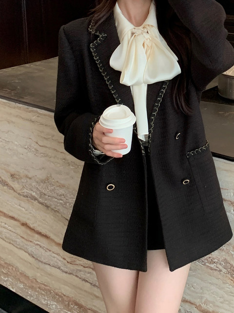 Sasa's small guy, small scented wool plaid braided suit jacket for ...