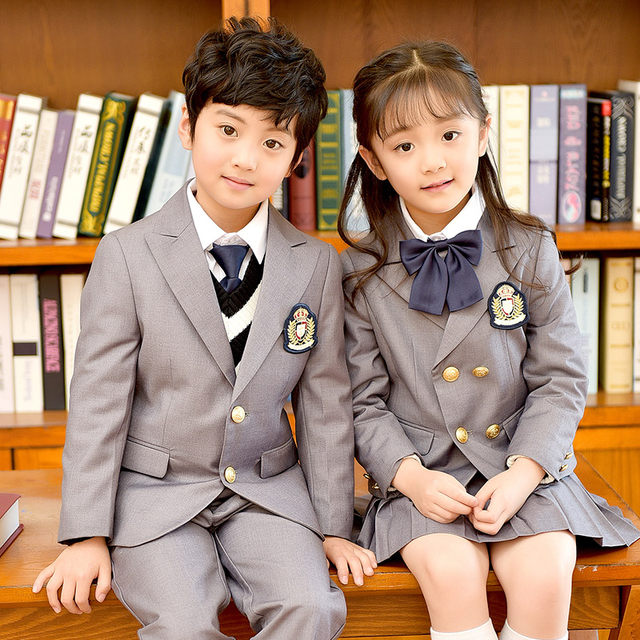Primary school uniforms, children's clothing suits, spring, autumn and ...