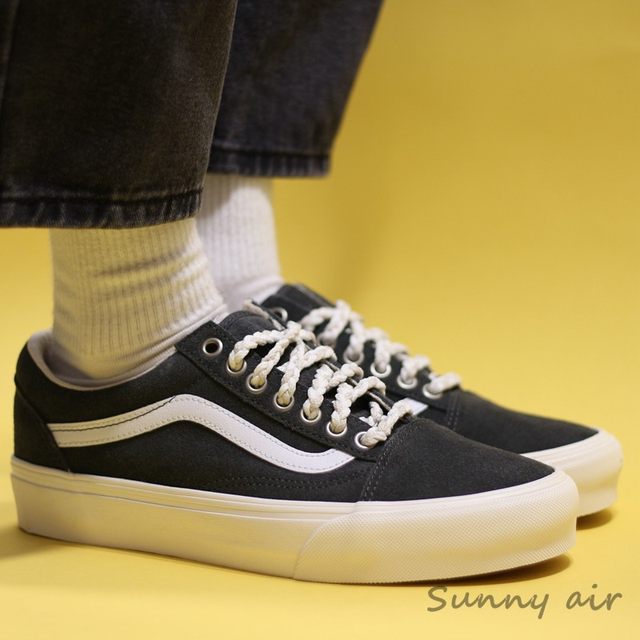 Sunny spot Vans black canvas casual OLDSKOOL men and women low -top ...