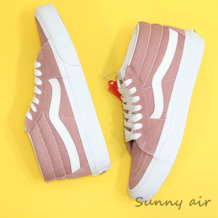 Sunny spot VANS avocado green SK8-MID orange pink mid-top canvas ...