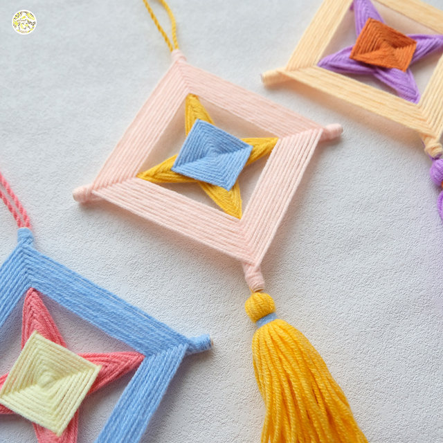 Simple 丨 Winding Mandala Finished Handmade Wool Knitting Work ...