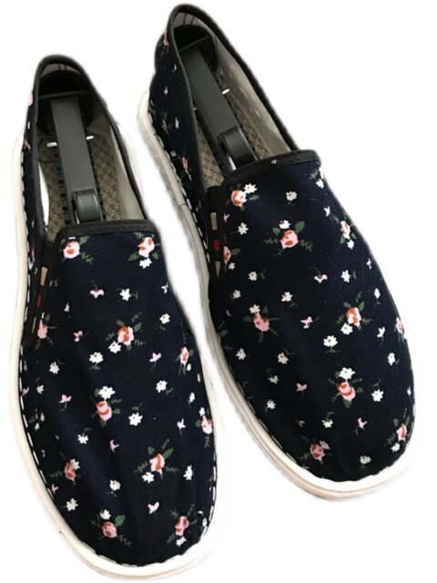 Xishan cloth shoes men's floral cloth shoes casual shoes one foot lazy ...
