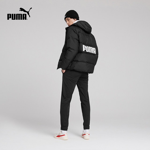 PUMA 2024 autumn and winter men's casual thickened warm zipper hooded ...