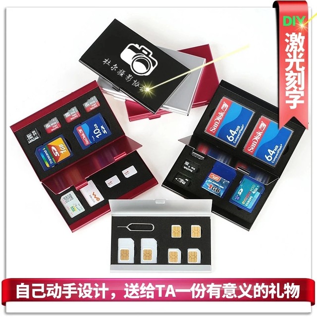 SD memory card box digital storage package TF mobile phone SIM ...
