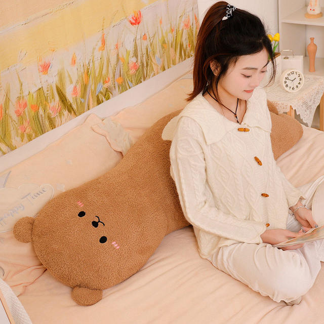 Cute Bear Plush Toy Bed Doll Long Hug Sleeping Doll Boys and Girls Hold ...