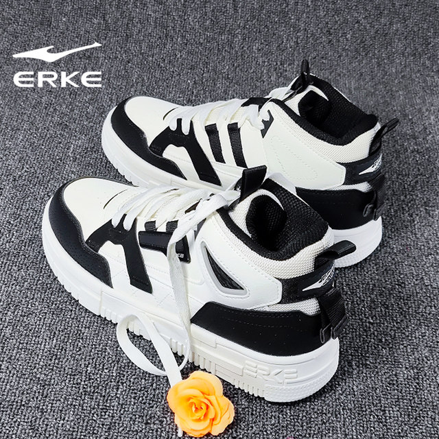 Hongxing Erke women's shoes autumn and winter new high-top soft sole ...