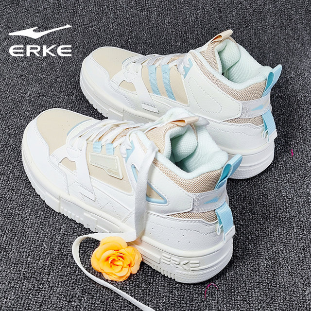 Hongxing Erke women's shoes autumn and winter new high-top soft sole ...