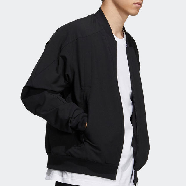 Adidas/Adidas official genuine men plus velvet stand -up standing neck comfortable sports jacket ...