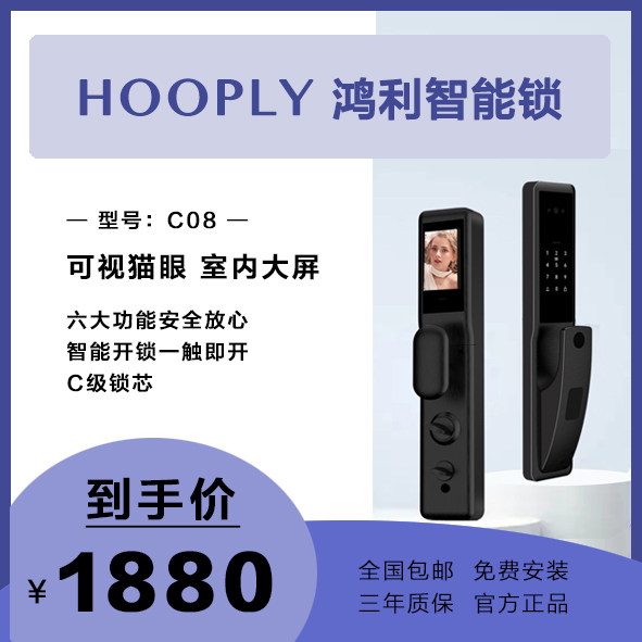 Hongli smart lock C08 password lock electronic lock magnetic card ...