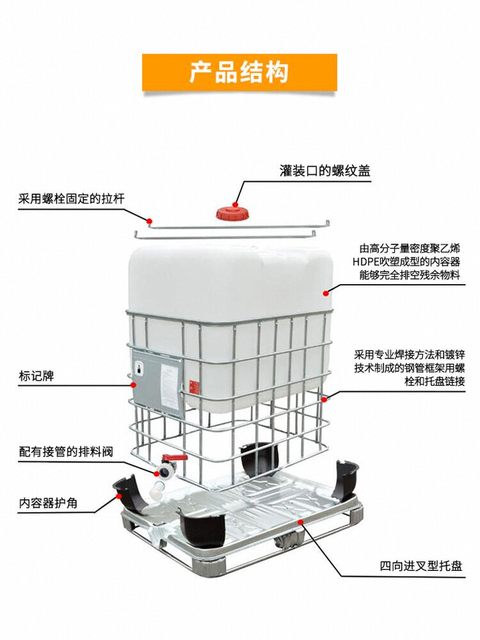 1000 liters of ton barrels and thick plastic buckets new IBC container ...