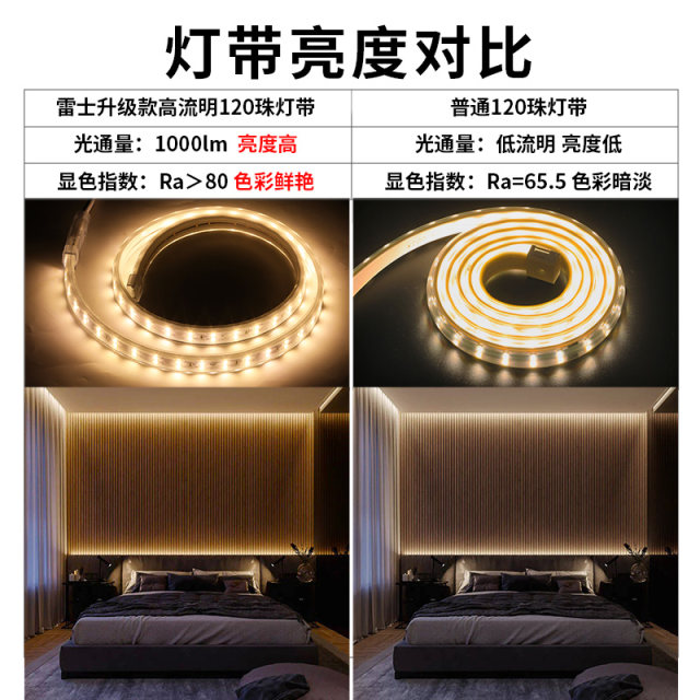 NVC lighting led light strip three-color linear wall washer living room ...