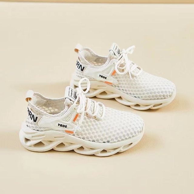 Men's shoes for summer hollow large mesh breathable mesh shoes thick ...