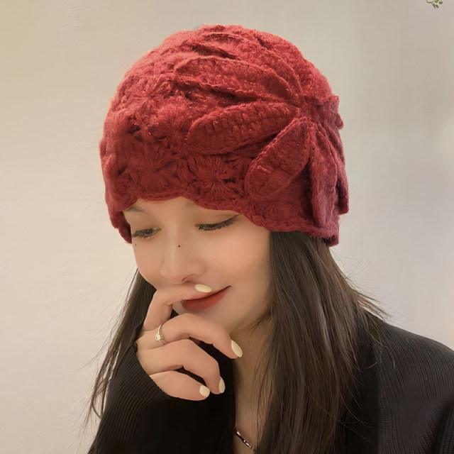 Handmade crocheted toe cap to cover gray hair, autumn and winter cold ...