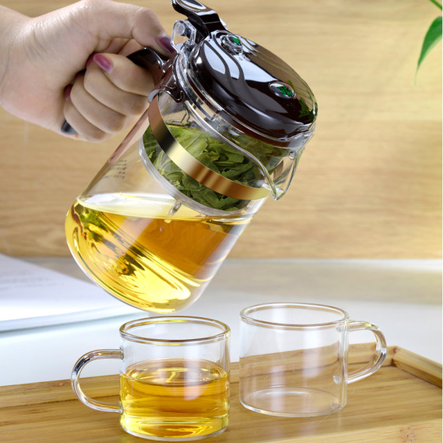 Taiwan 76 elegant cup heat-resistant glass teapot set filtered tea ...