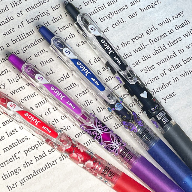 Baile pilot juice pen ANNASUI Anna Sui limited pen butterfly pattern juiceup new push-type gel ...