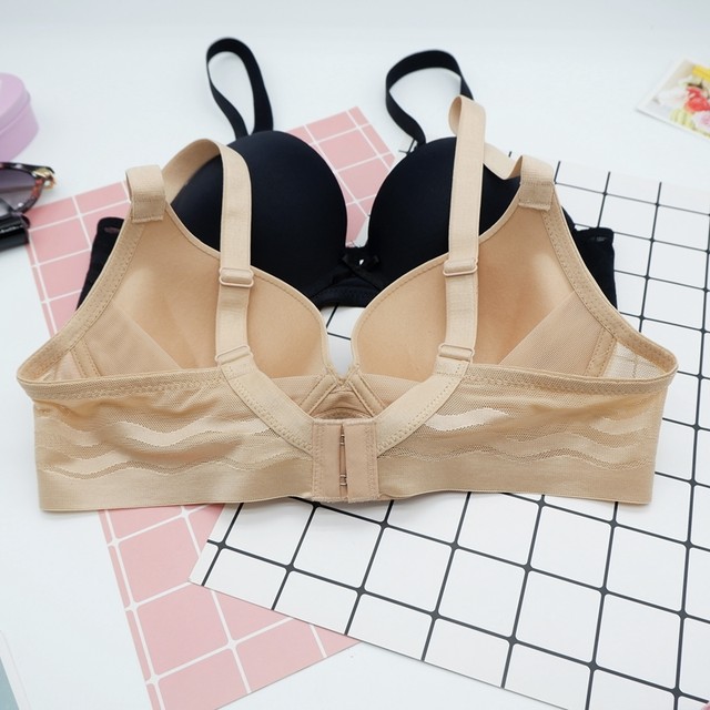 Stainless bra without steel ring glossy bra export Korean foreign trade ...