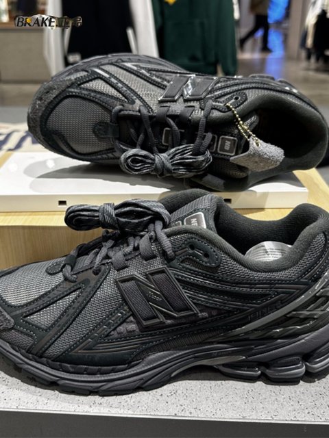 NEW BALANCE/NB men's and women's shoes casual retro increased black ...