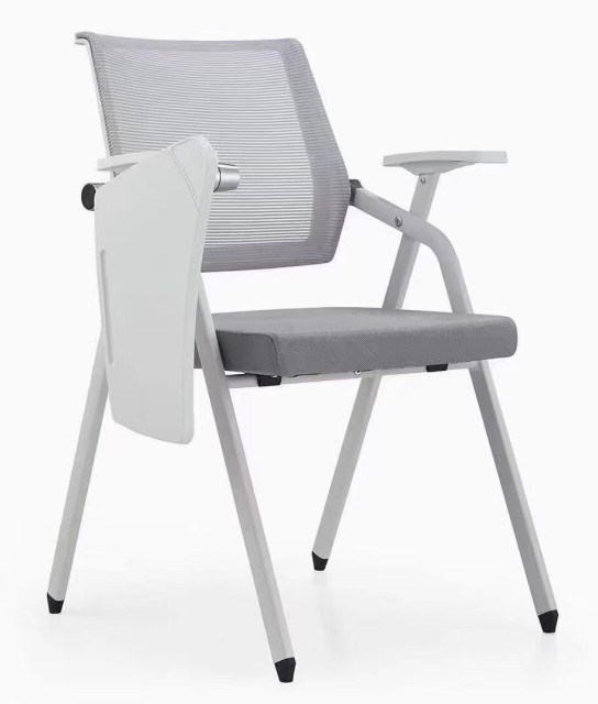 Folding training chair with table board conference chair with writing ...