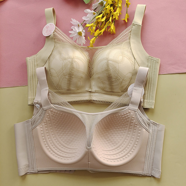 Large Breasts D Cup Honeycomb Massage Push Up Wireless Full Cup ...