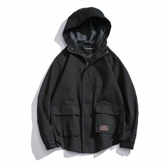 Spring and Autumn New Style Japanese Style Hooded Loose Large Size Pure ...