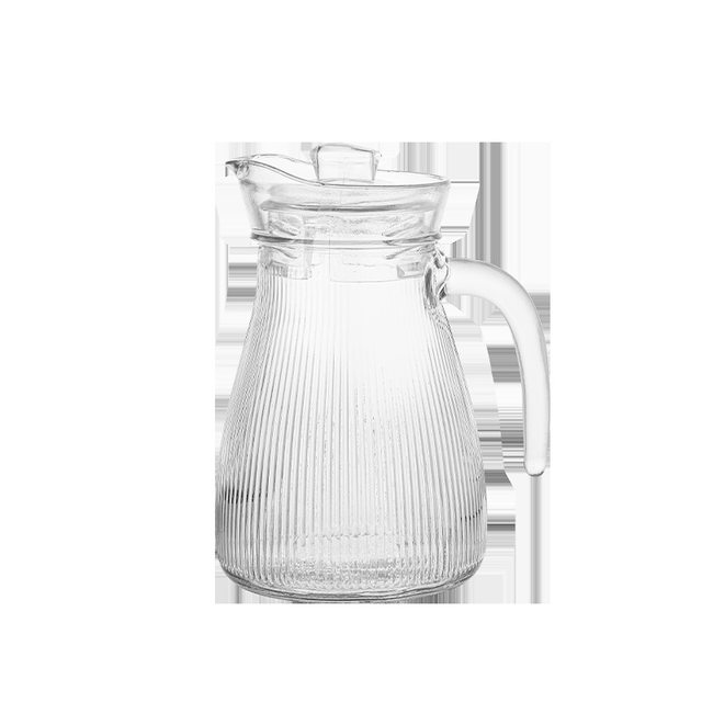 High-end large-capacity thickened lead-free glass cold kettle with lid ...