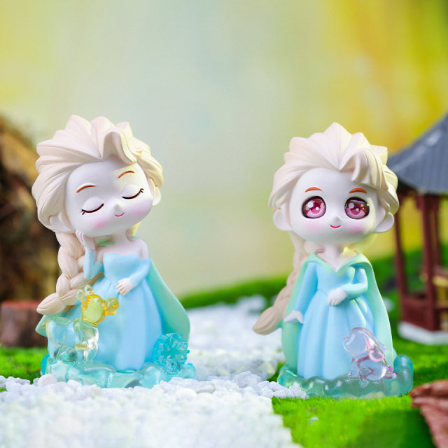 Princess Elsa Diary Blind Box Cute Elsa Girl Surprise Figure Ornaments ...
