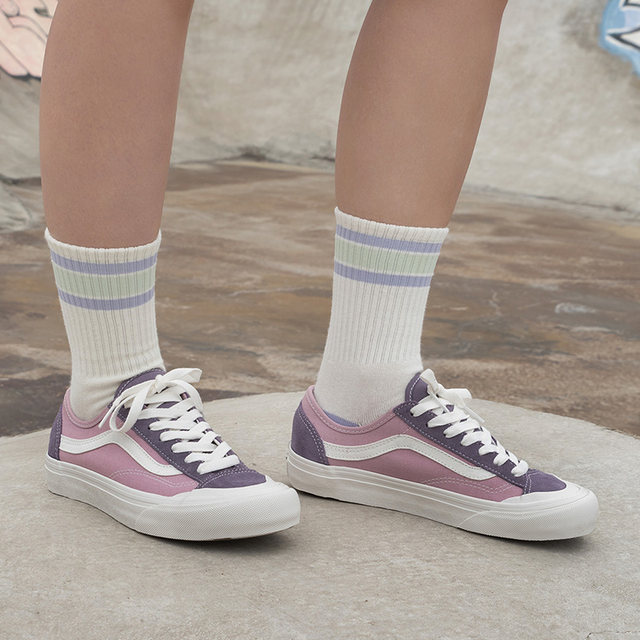 Vans official Style136VR3 taro purple personalized color matching sneakers