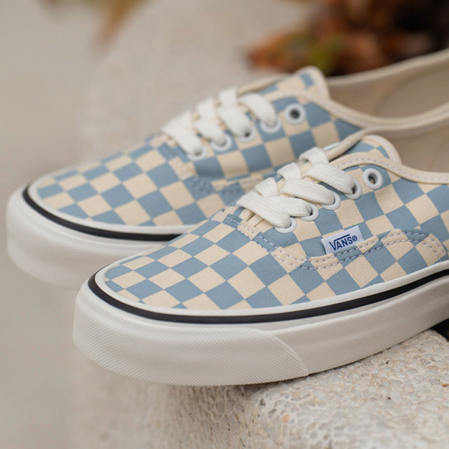 Vans Vance official Authentic44DX milk blue checkerboard Anaheim men's ...