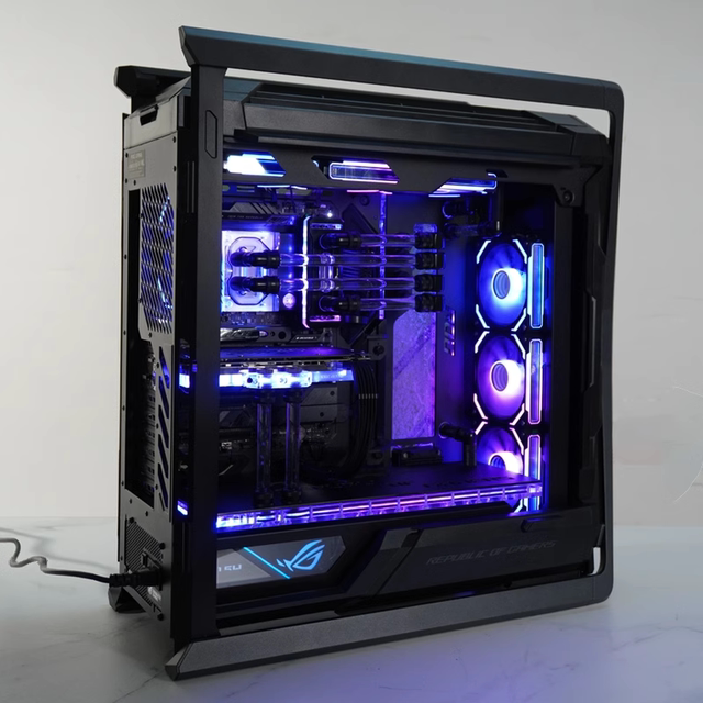 ASUS ROG Genesis GR701 chassis split water cooling solution customized ...