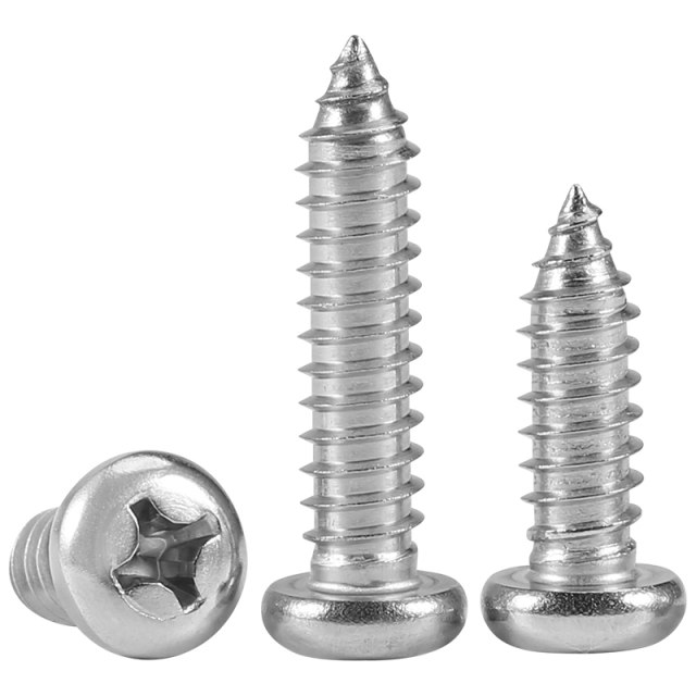 304PA stainless steel self-tapping screws round head cross self-tapping ...