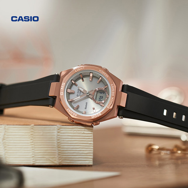 casio flagship store MSG-B100G Euro 8 octagonal waterproof women's watch Casio official ...