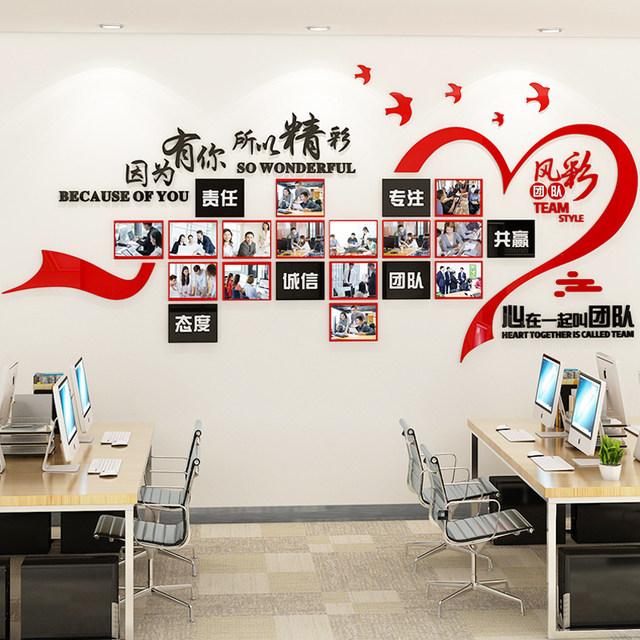 Employee Profile Photo Display Wall, Company Corporate Culture Wall ...