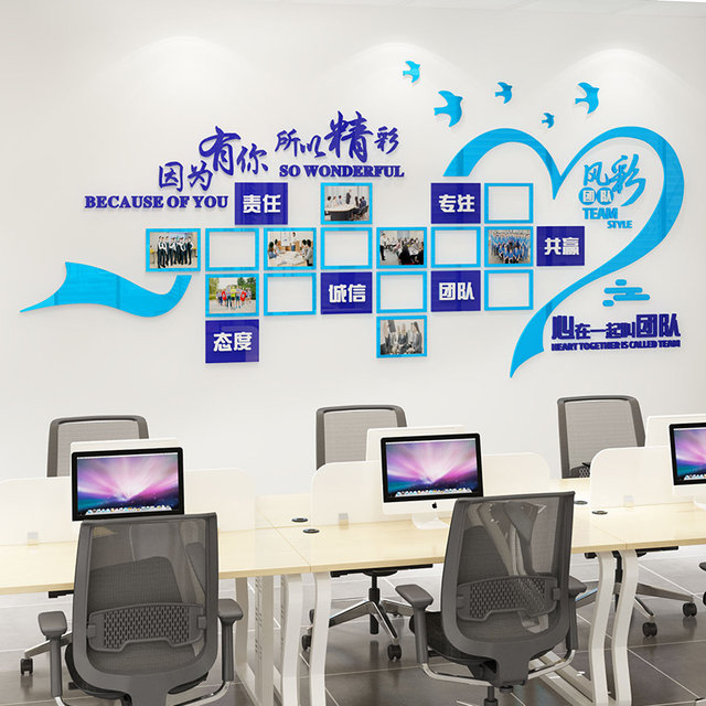 Employee Profile Photo Display Wall, Company Corporate Culture Wall ...