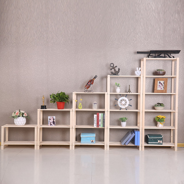 Solid wood rack batch customized solid wood storage rack storage rack ...