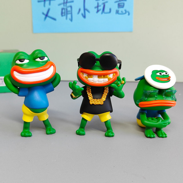 Sad Frog Krypton Gold Player Series Blind Box Pepe Lonely Frog Doll ...
