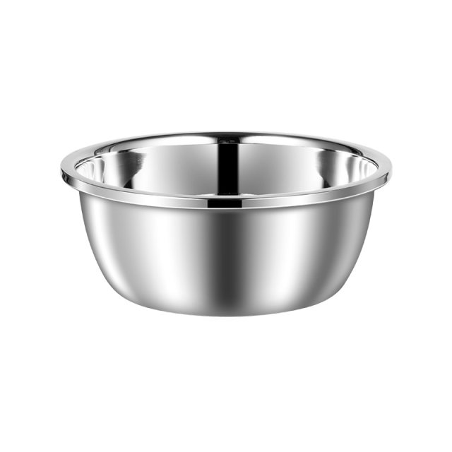 Extra thick 304 stainless steel basin household soup basin kitchen egg ...