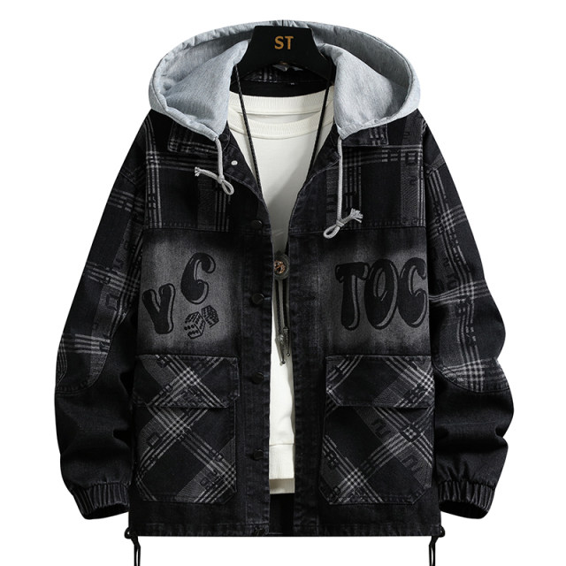 Spring and autumn 13-year-old teen denim jacket 12-year-old boy 14 ...